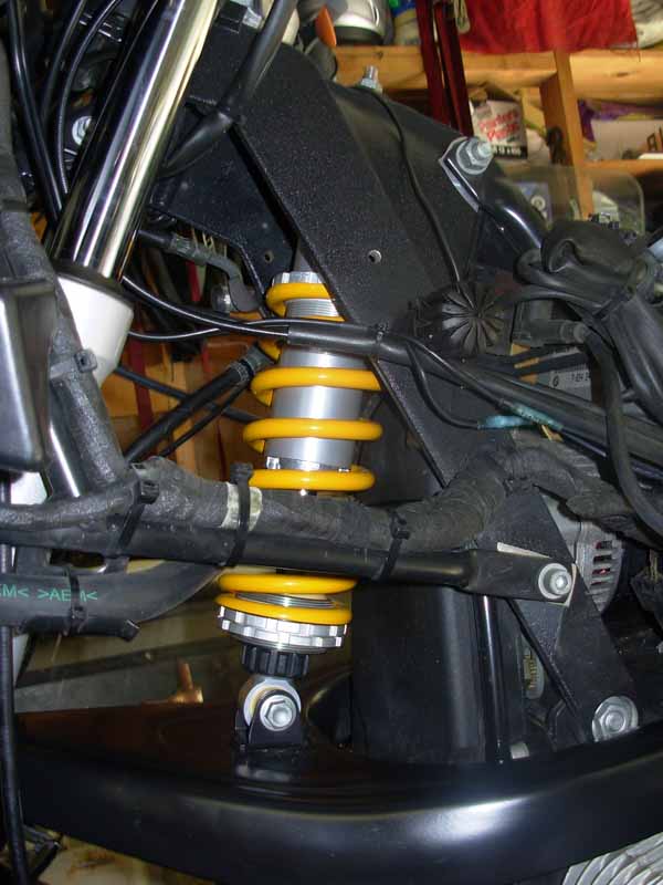 Weekend installs... Ohlins, in-dash thermometer, Centech fuse block ...