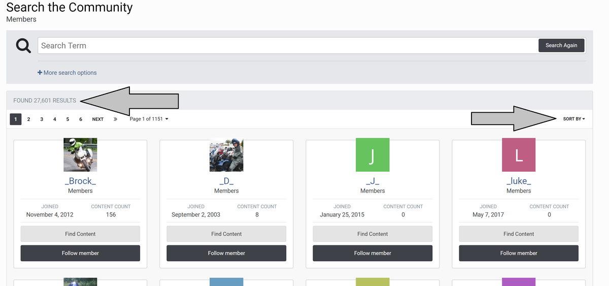 Member Search - Forum Software Support Questions - BMWSportTouring