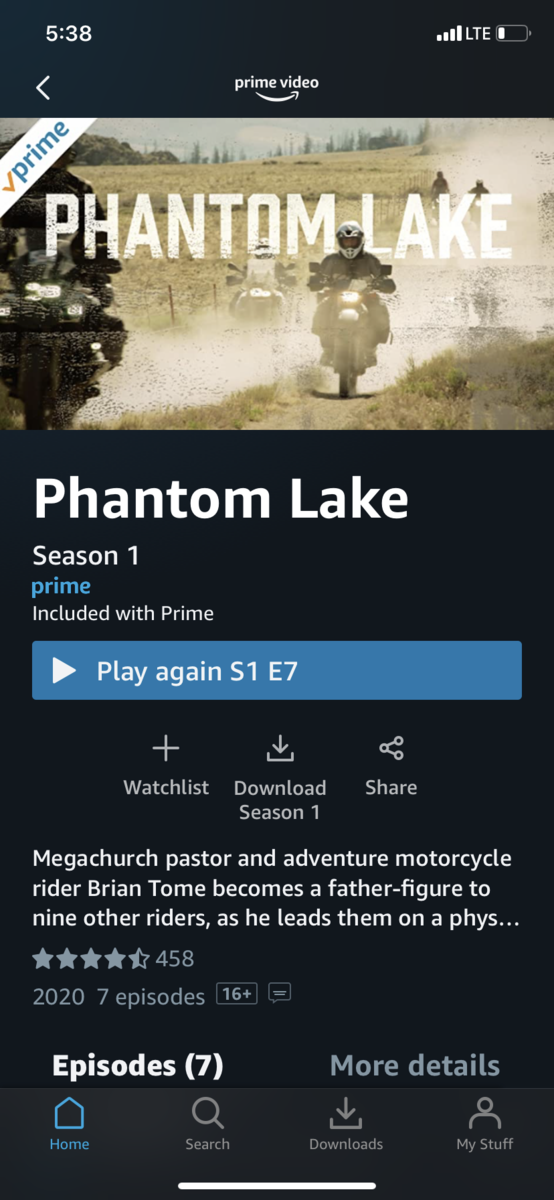 Phantom Lake - Motorcycle Talk - BMWSportTouring
