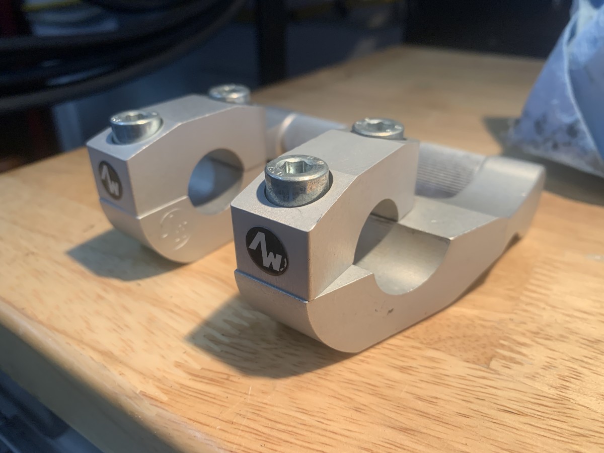 3" Risers for 7/8" Handlebars, Suitable for F800-series and others ...