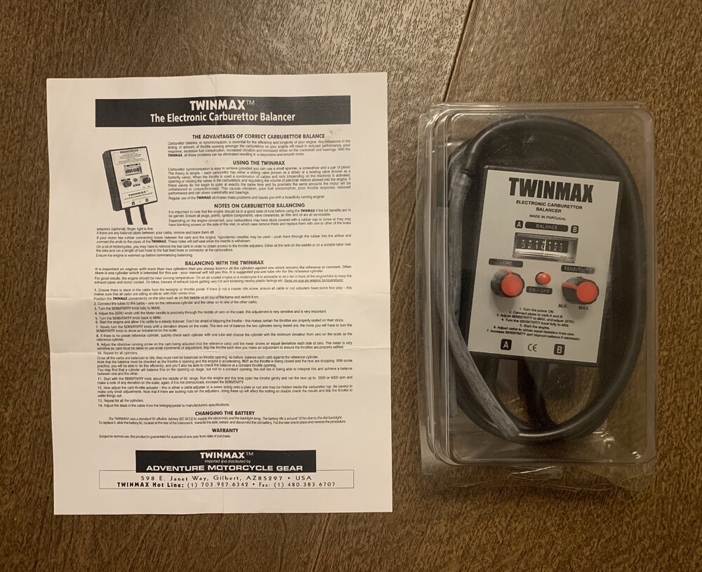 TwinMax Electronic Carburetor Balancer - Parts and Accessories ...