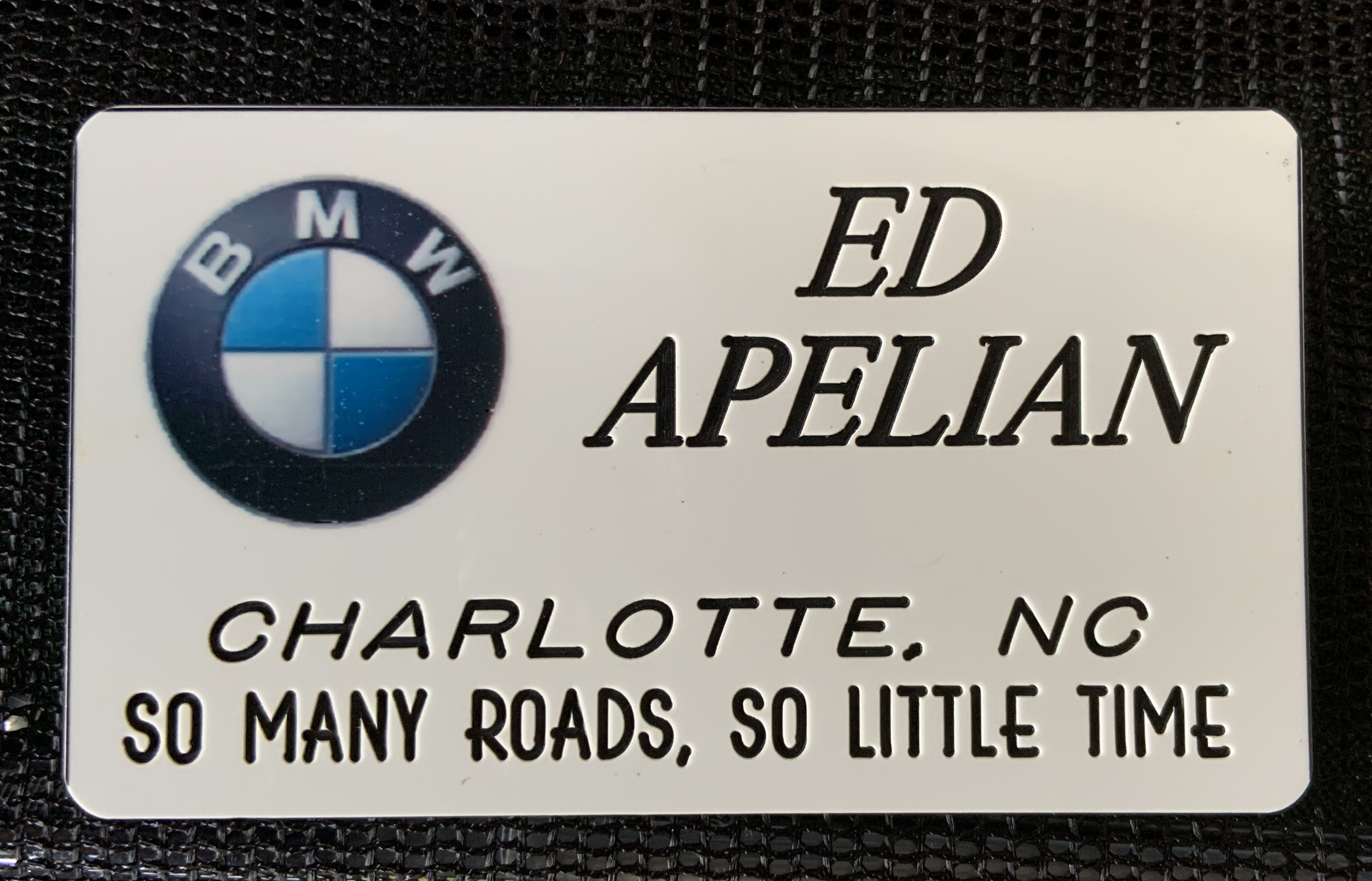 Magnetic Name Tags Available - START --> Ellijay, GA - BMWSportTouring