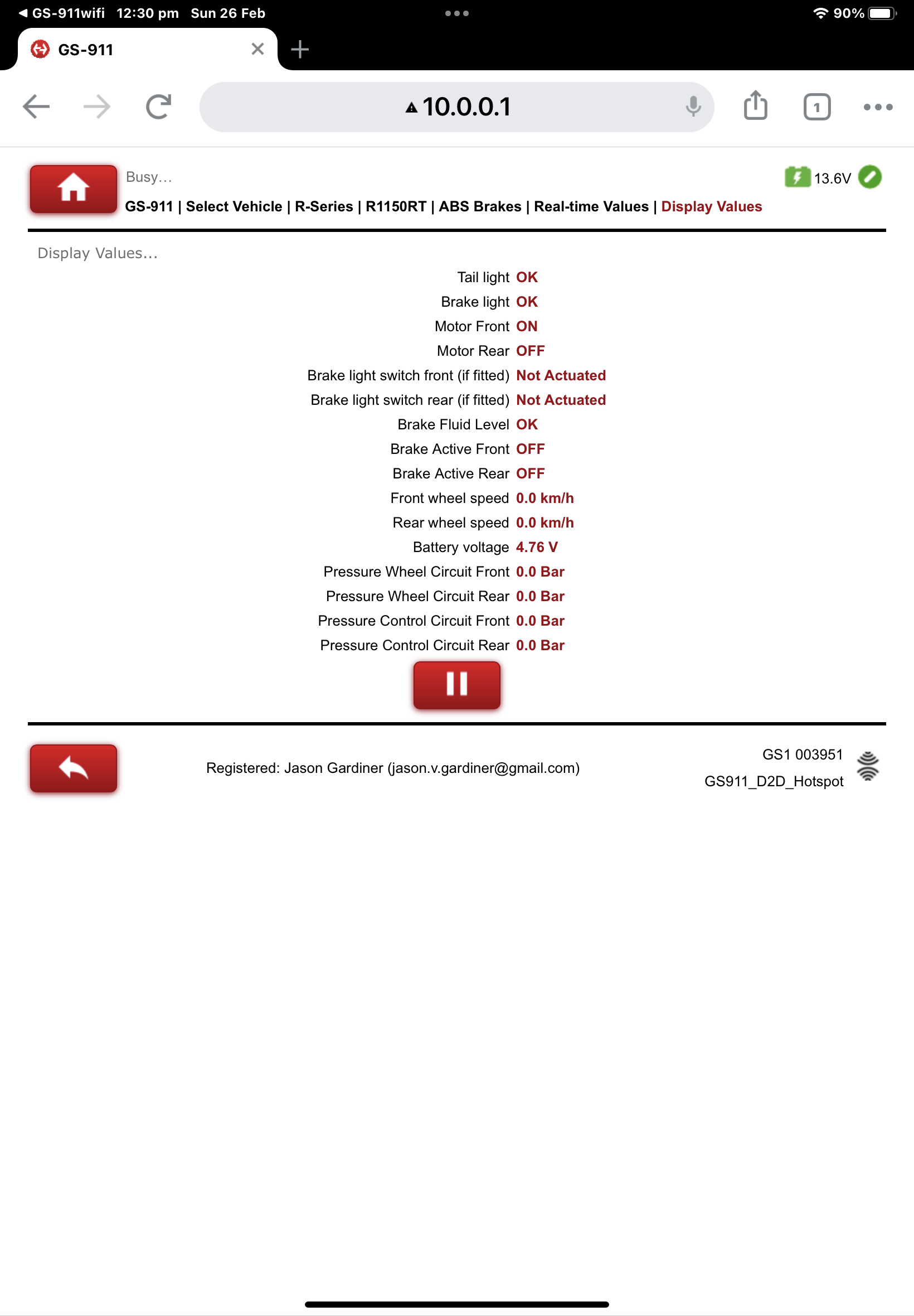 2001 R1150RTP ABS Fault codes on GS-911 diagnostic - Riders Discuss ...