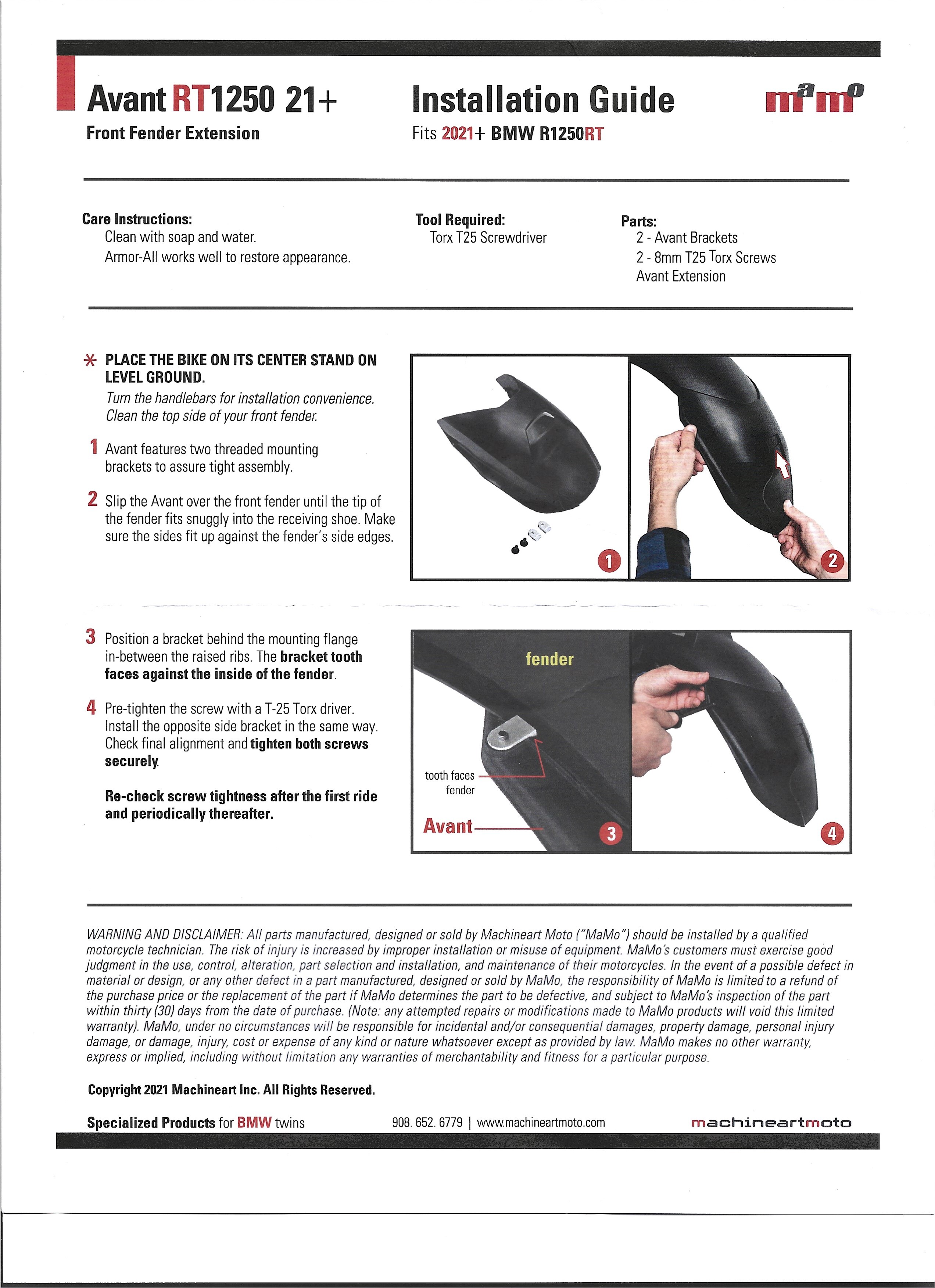 Best front fender extender for current-gen shiftcam 1250RT? - Bike ...