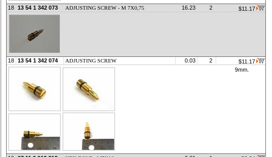 throttle body air screw oring sizes - Oilheads - BMWSportTouring