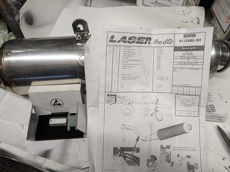 Laser Pro d'Or stainless steel exhaust R1150RT/RS - Parts and Accessories - BMWSportTouring